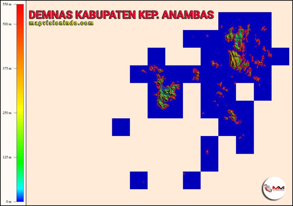 Download DEMNAS Gratis Kabupaten & Kota di Provinsi Kepulauan Riau ...