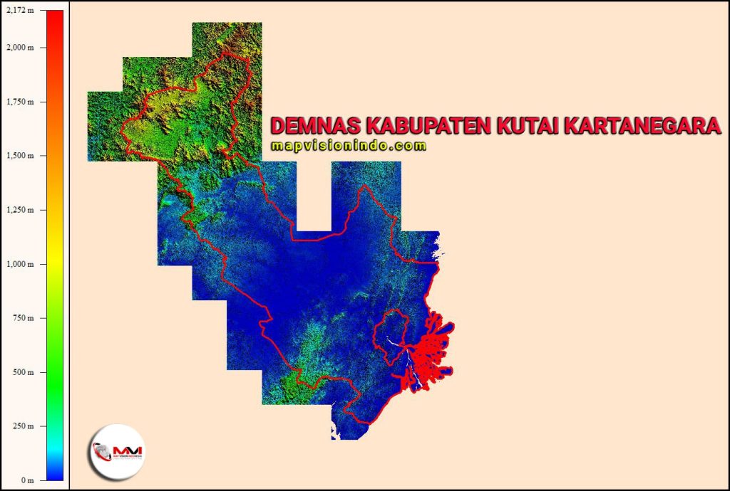 Download DEMNAS Gratis Kabupaten & Kota di Provinsi Kalimantan Timur ...