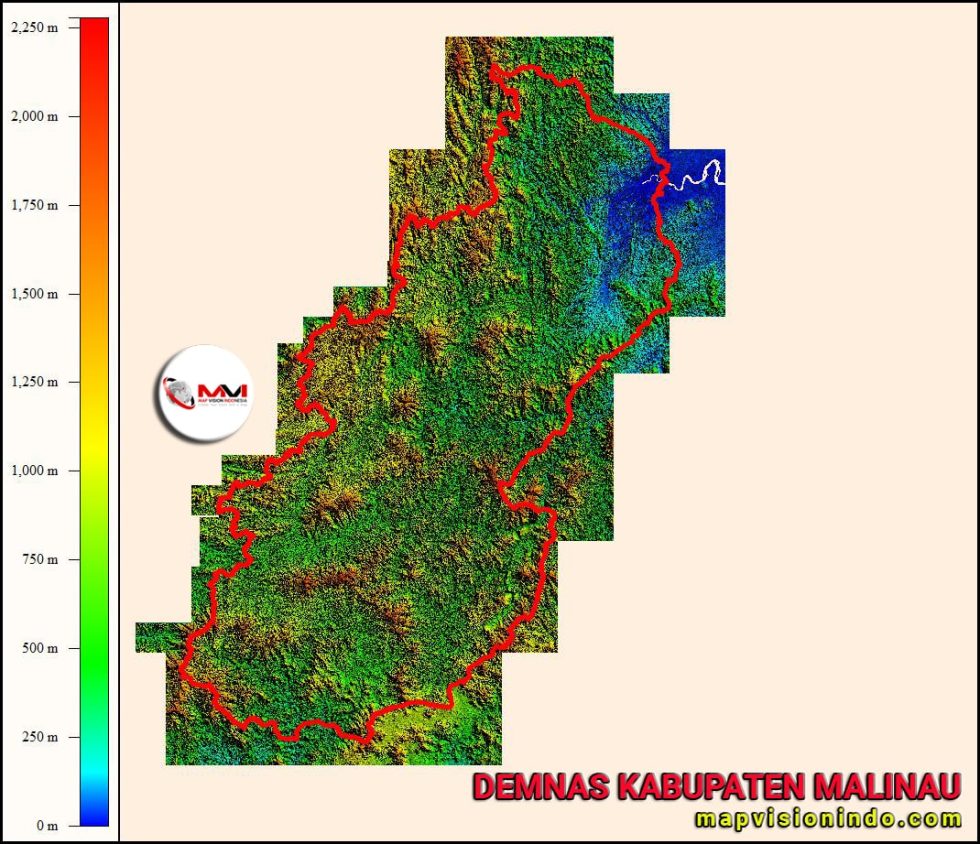 Download DEMNAS Gratis Kabupaten & Kota di Provinsi Kalimantan Utara ...