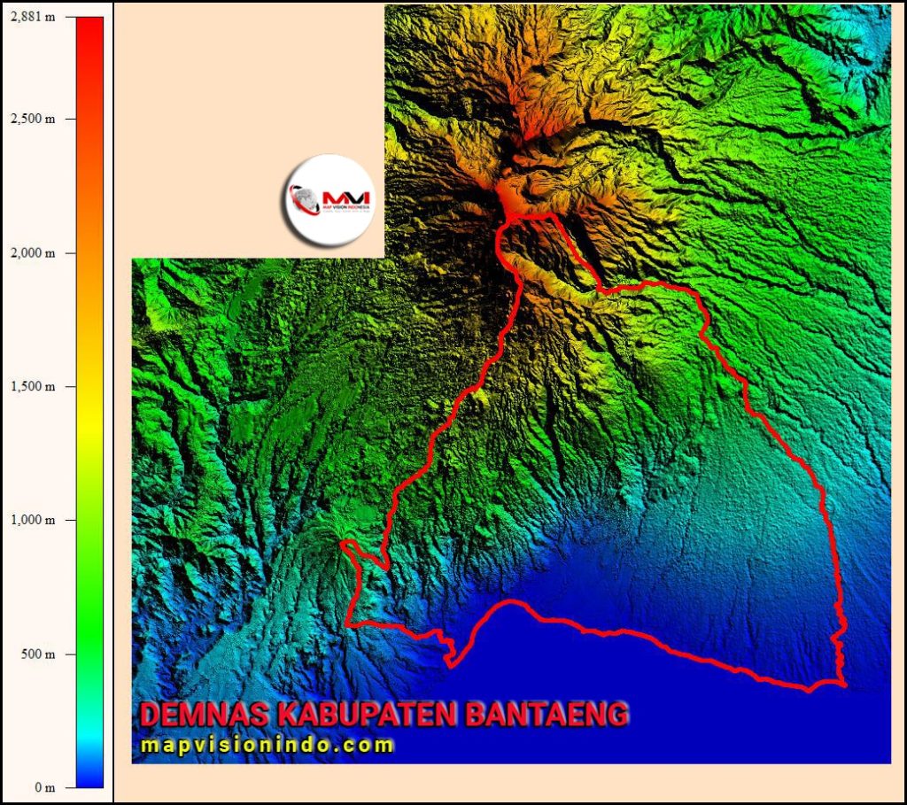 Download DEMNAS Gratis Kabupaten & Kota di Provinsi Sulawesi Selatan - Map Vision Indonesia