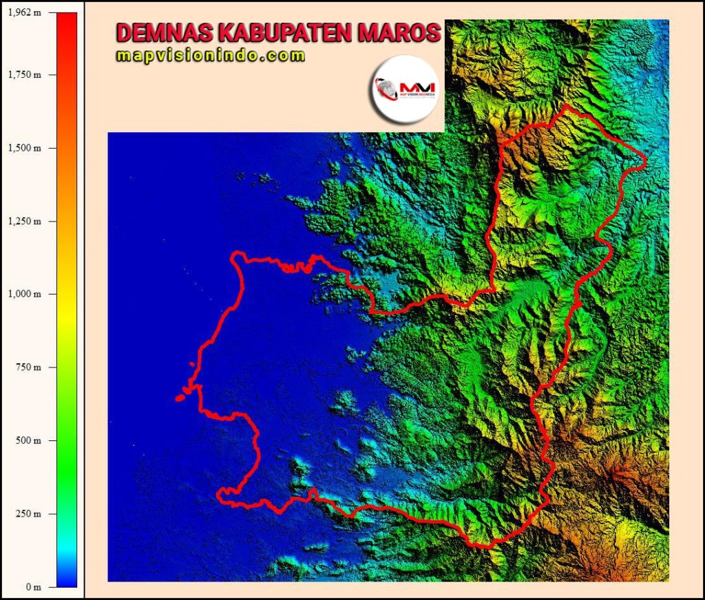 Download DEMNAS Gratis Kabupaten & Kota di Provinsi Sulawesi Selatan ...