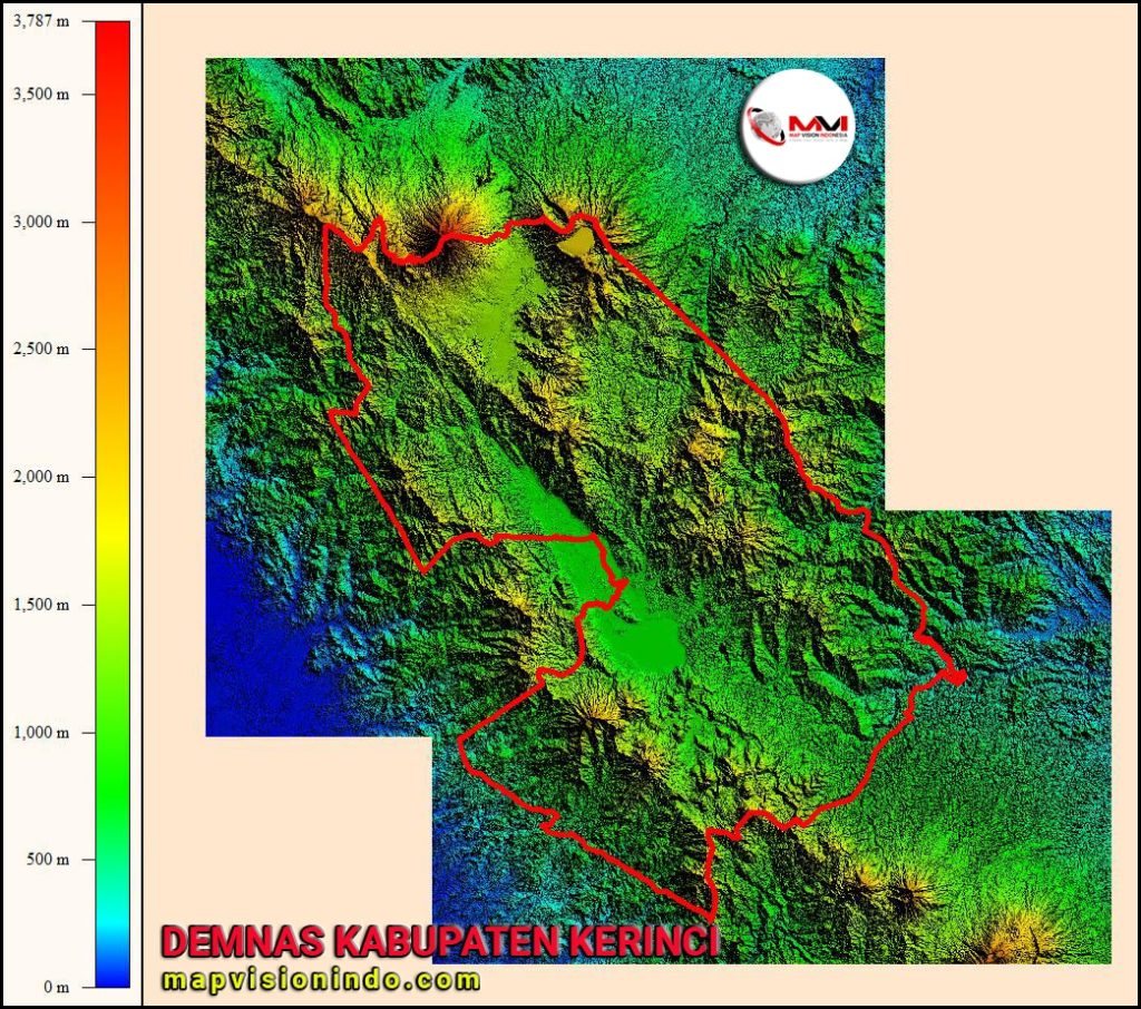 Download DEMNAS Gratis Kabupaten & Kota di Provinsi Jambi - Map Vision Indonesia